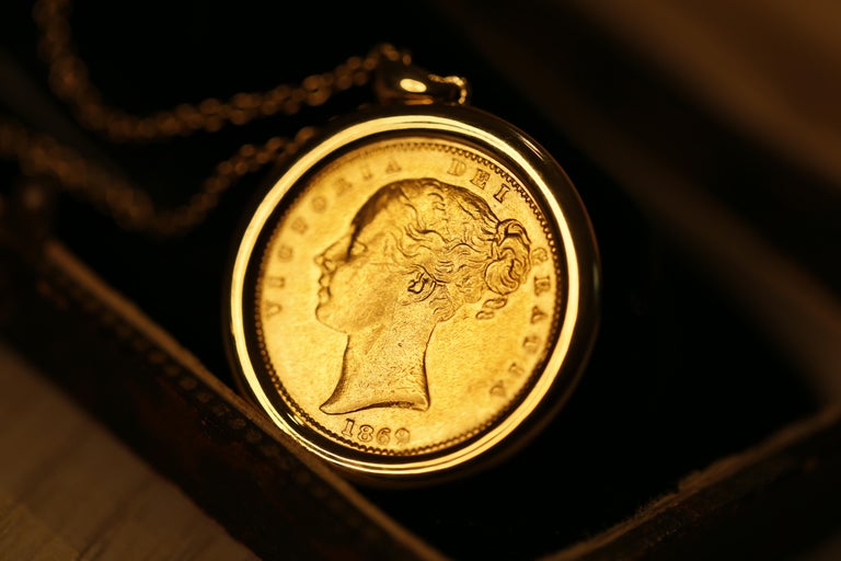 Victorian Gold Sovereign Pendant and Chain at 1stDibs | gold sovereign ...