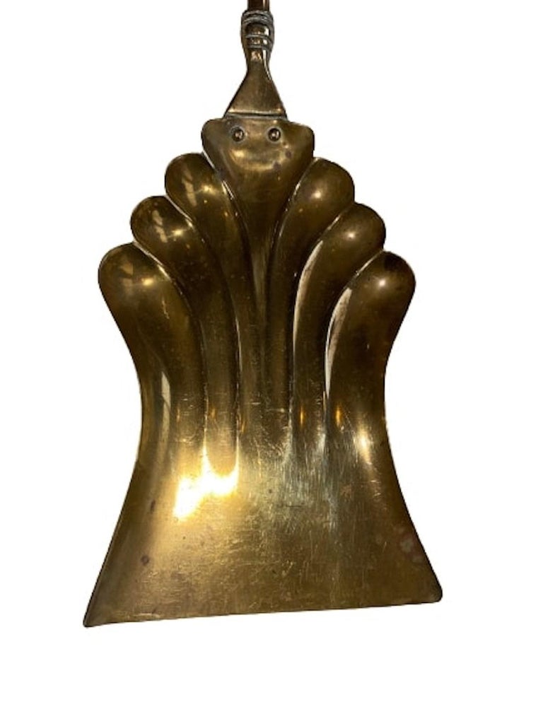 Victorian Gothic Brass Fire Companion Set, 19th Century For Sale at 1stDibs