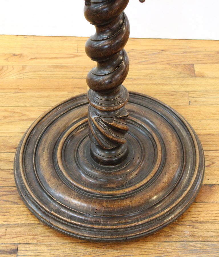 Victorian Gothic Revival Mahogany and Fruitwood Circular Center Table ...
