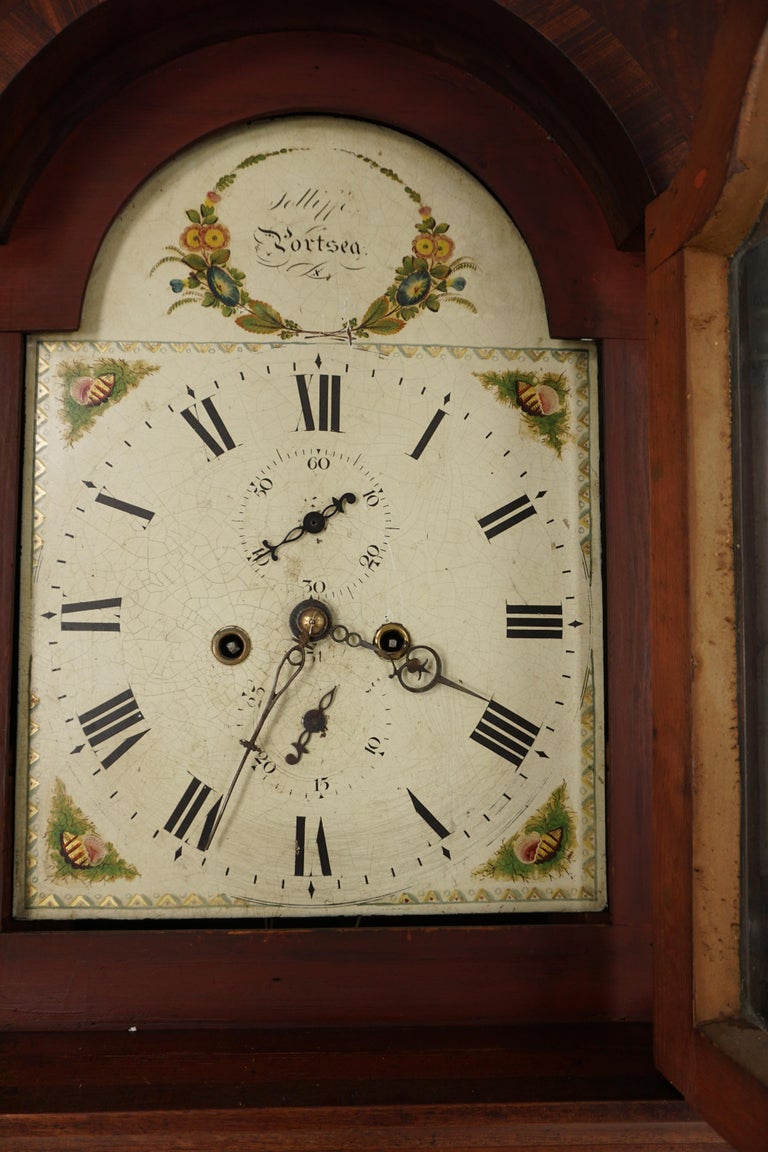 Victorian Grandfather Long Case Clock by Jolliffe of Portsea, England ...