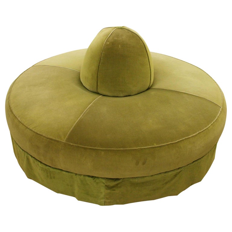 Victorian Green Circular Conversation Sofa, circa 1870 at 1stDibs