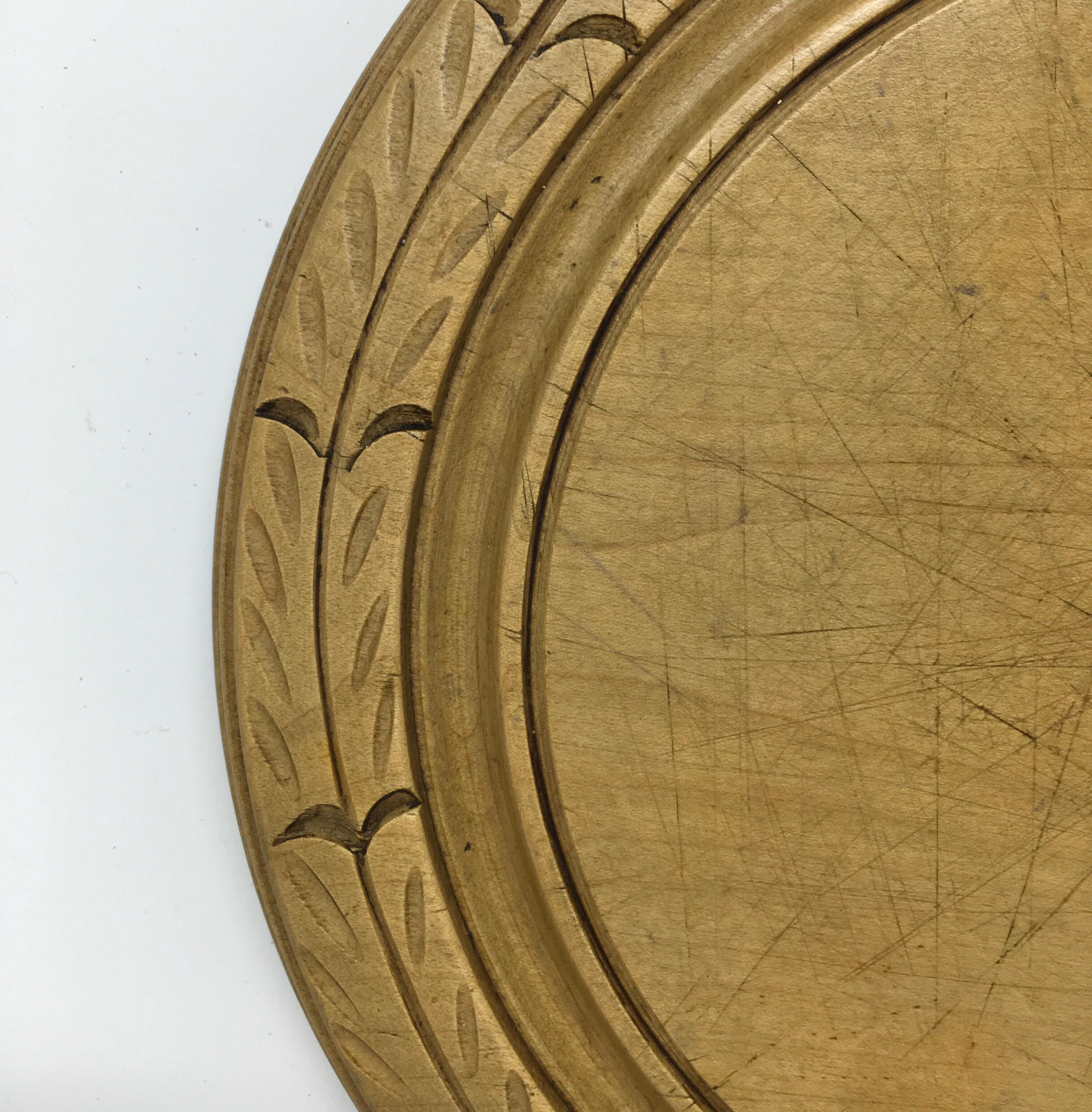 Victorian Hand Carved Breadboard at 1stDibs