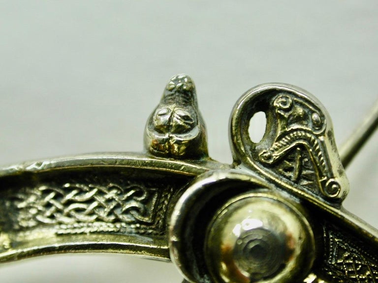 Victorian Irish Silver Gilt Tara Brooch, Made by Waterhouse and Co of ...