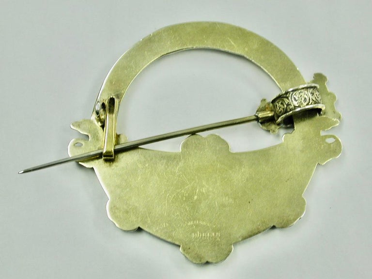 Victorian Irish Silver Gilt Tara Brooch, Made by Waterhouse and Co of Dublin, c.1860 For Sale at ...