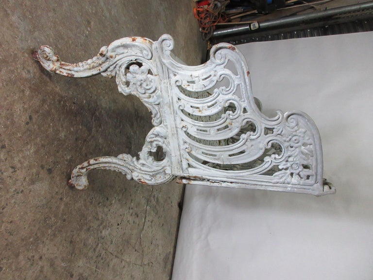 Victorian Iron Bench at 1stDibs