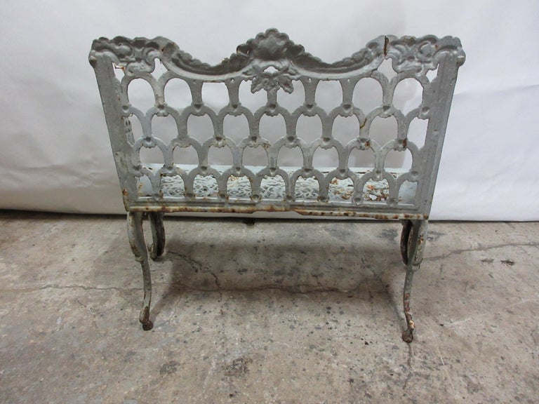 Victorian Iron Bench at 1stDibs