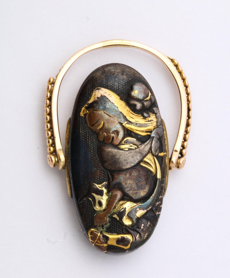 Victorian Japanese Gold and Silver Shakudo Ring For Sale at 1stDibs ...