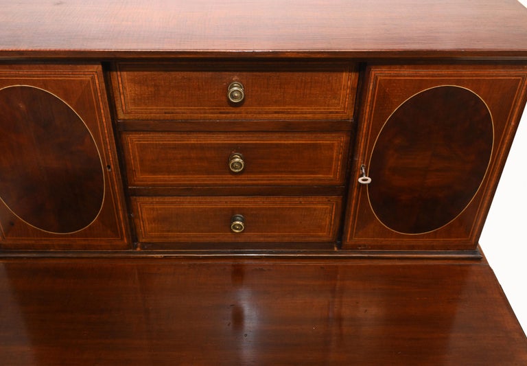 Victorian Ladies Writing Desk Mahogany Bureau 1900 For Sale at 1stDibs