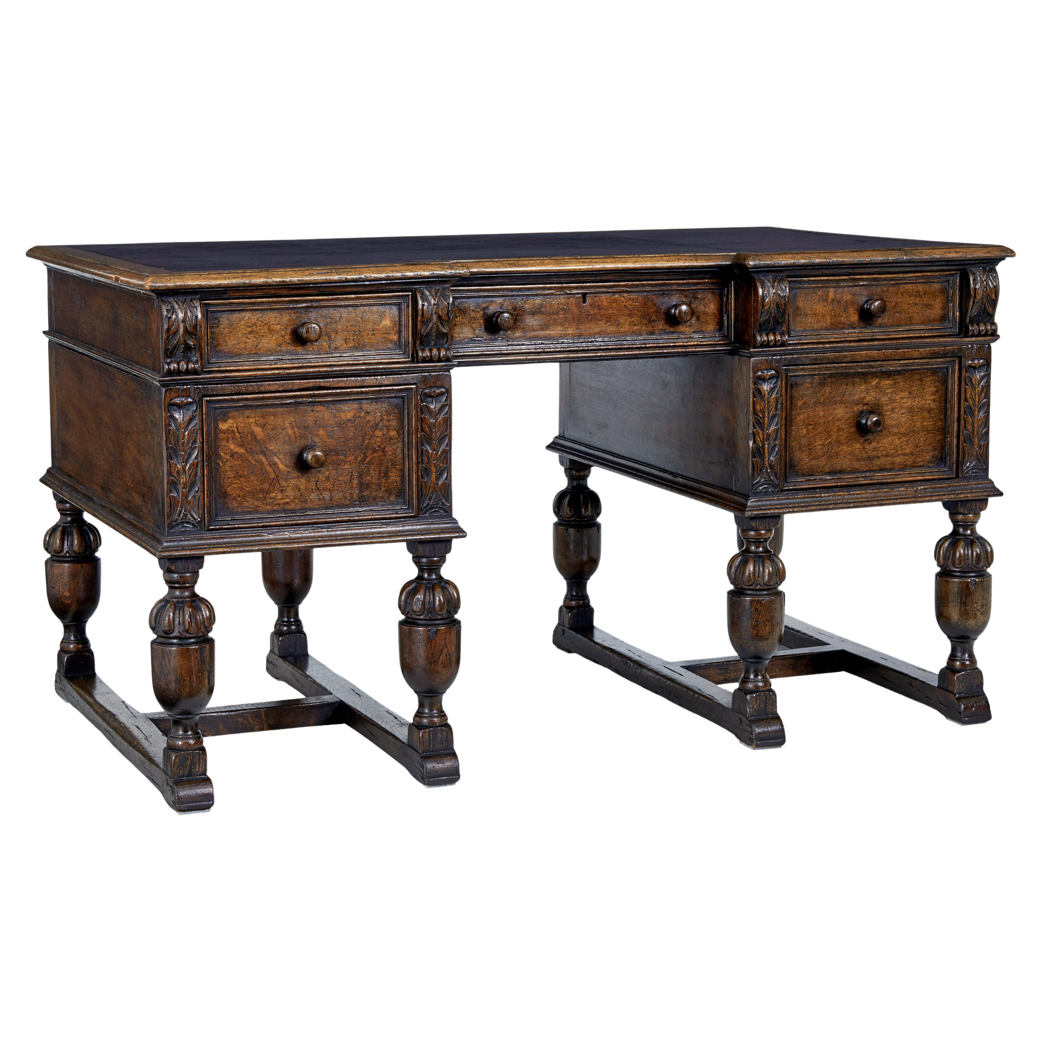 Unique Art Deco Handmade Teak Paneled Pedestal Desk at 1stDibs | unique ...