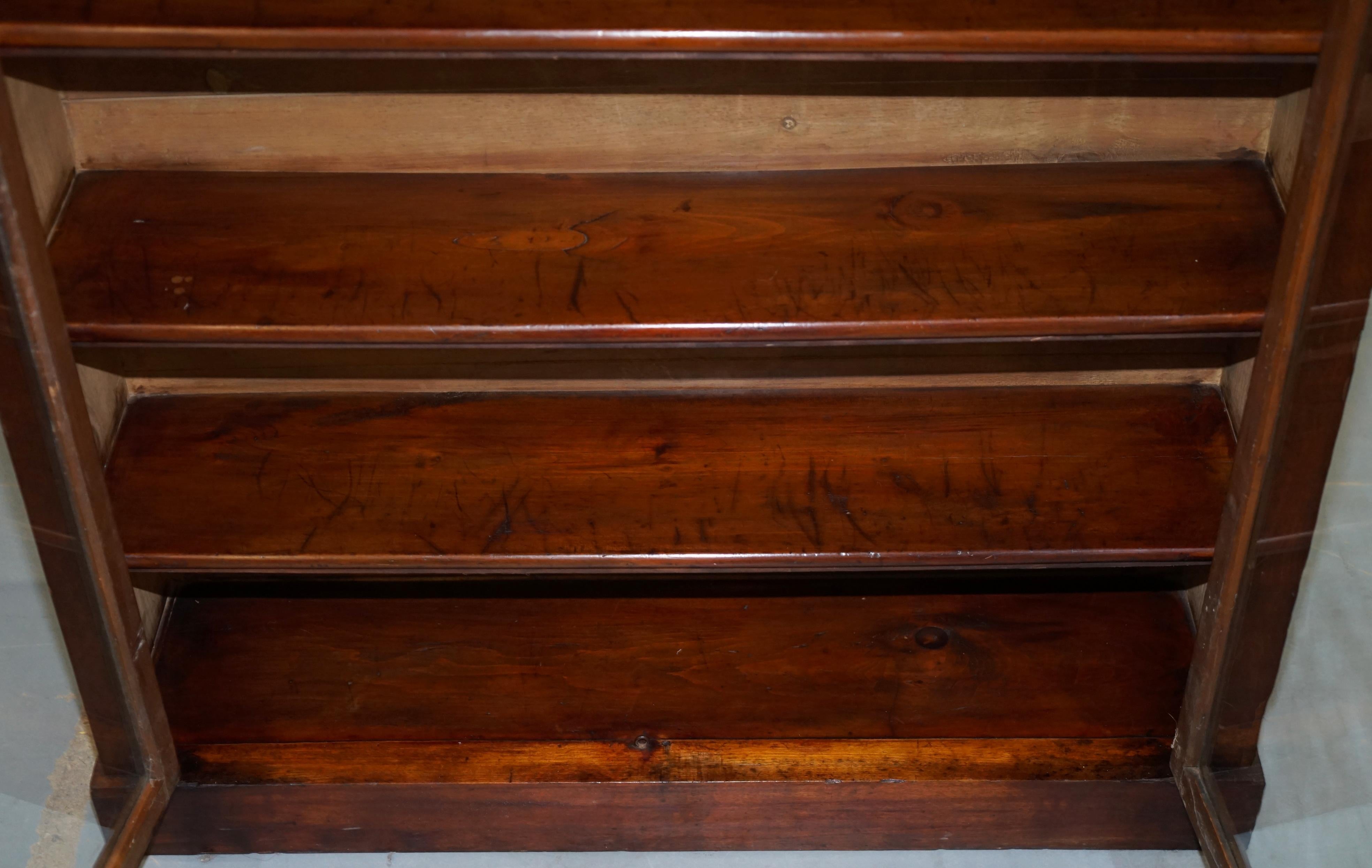 Victorian Library Bookcase in Mahogany with Glazed Doors at 1stDibs