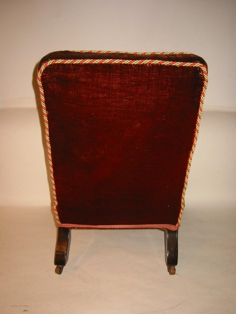 Victorian Low Back Reclining Chair at 1stDibs