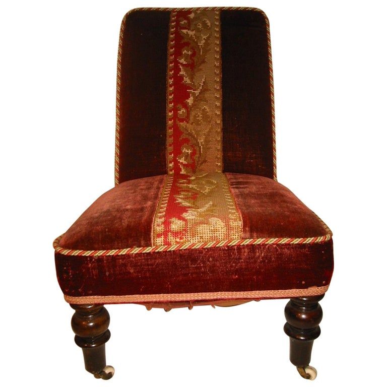Victorian Low Back Reclining Chair at 1stDibs