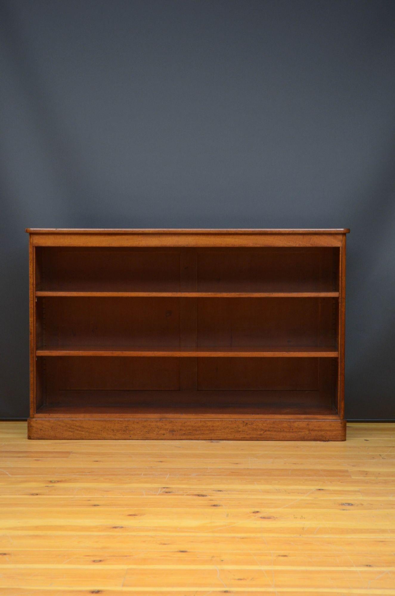 Victorian Low Open Bookcase at 1stDibs