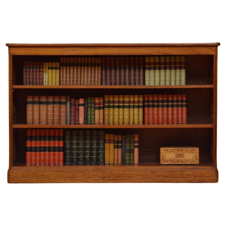Victorian Low Open Bookcase at 1stDibs