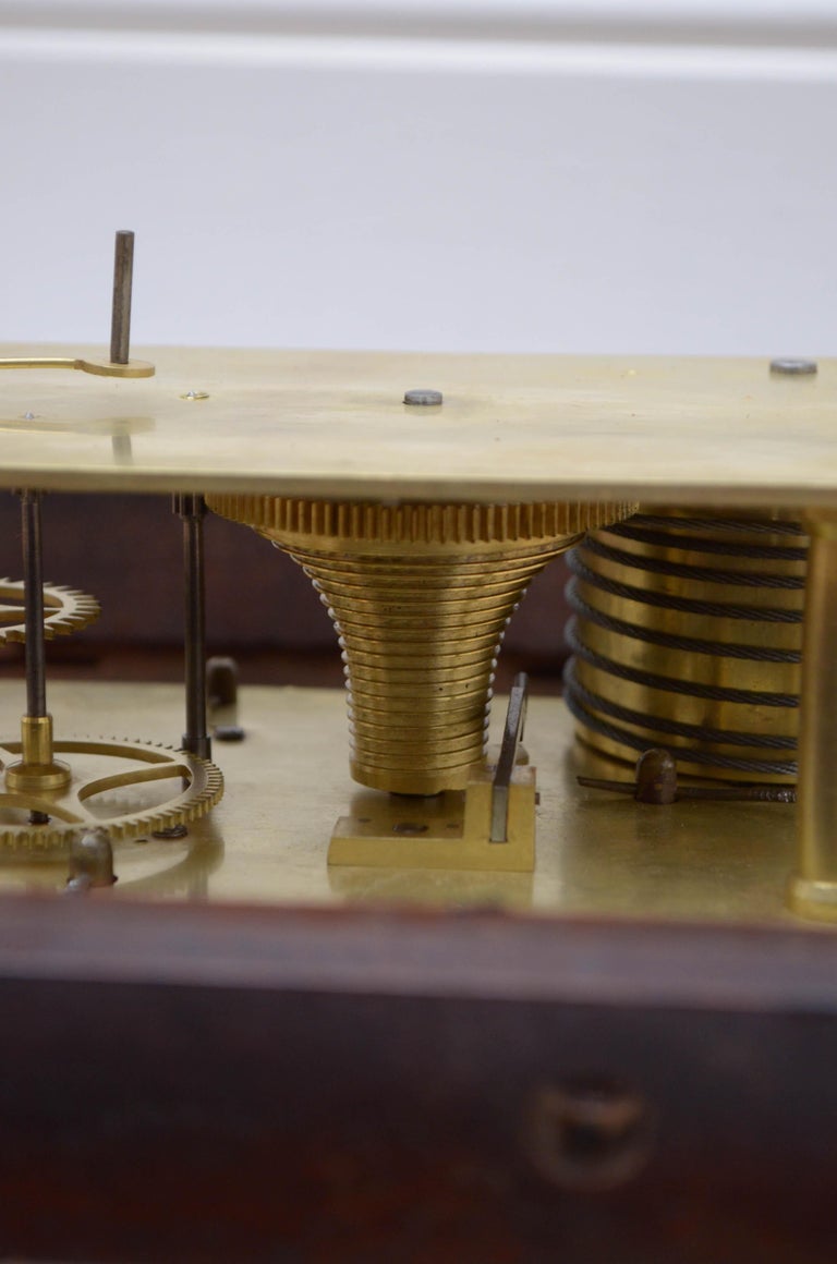 Victorian Mahogany Fusee Clock G. N. R. at 1stDibs