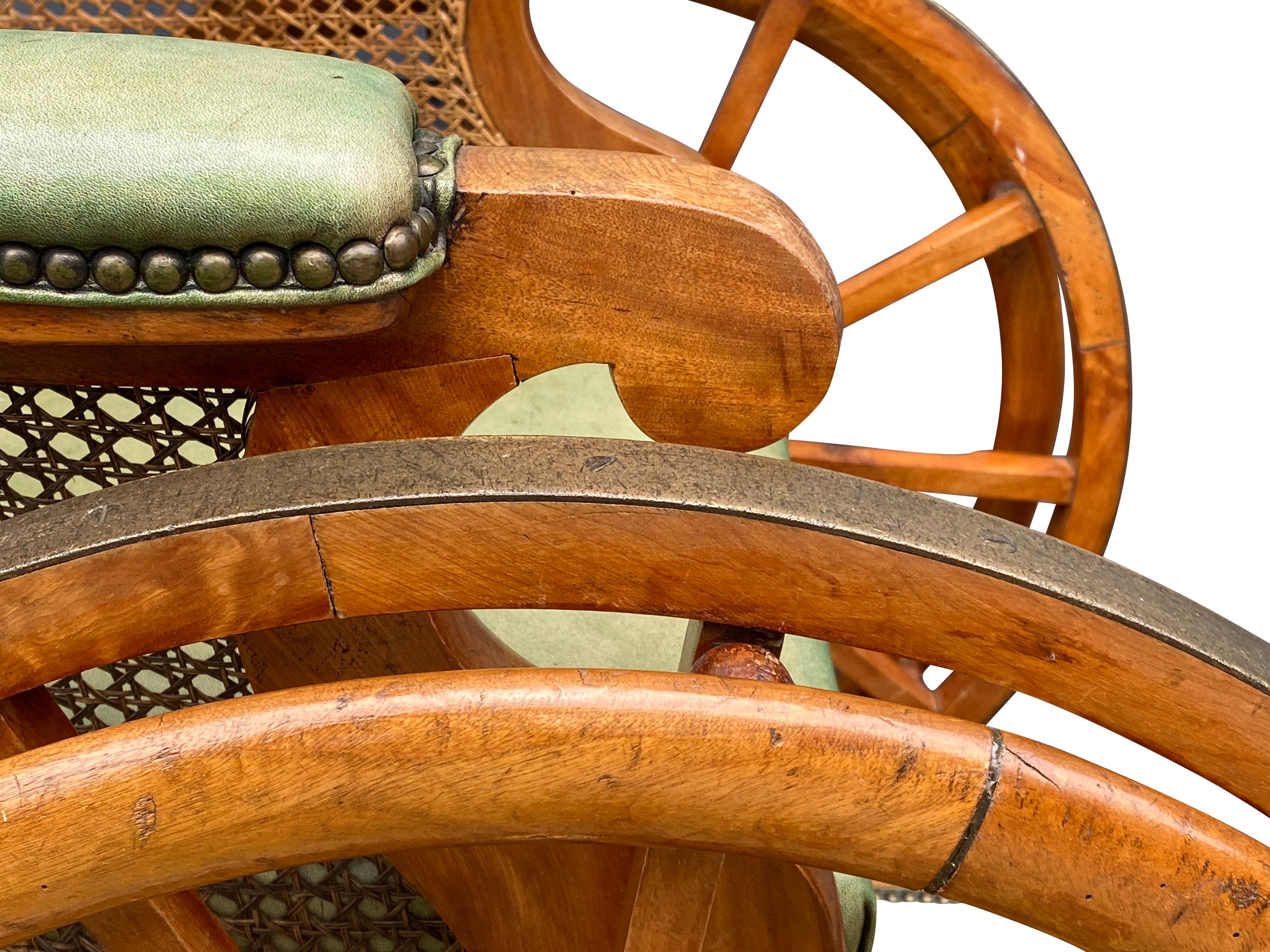 Victorian Mahogany Campaign Wheel Chair at 1stDibs | victorian ...