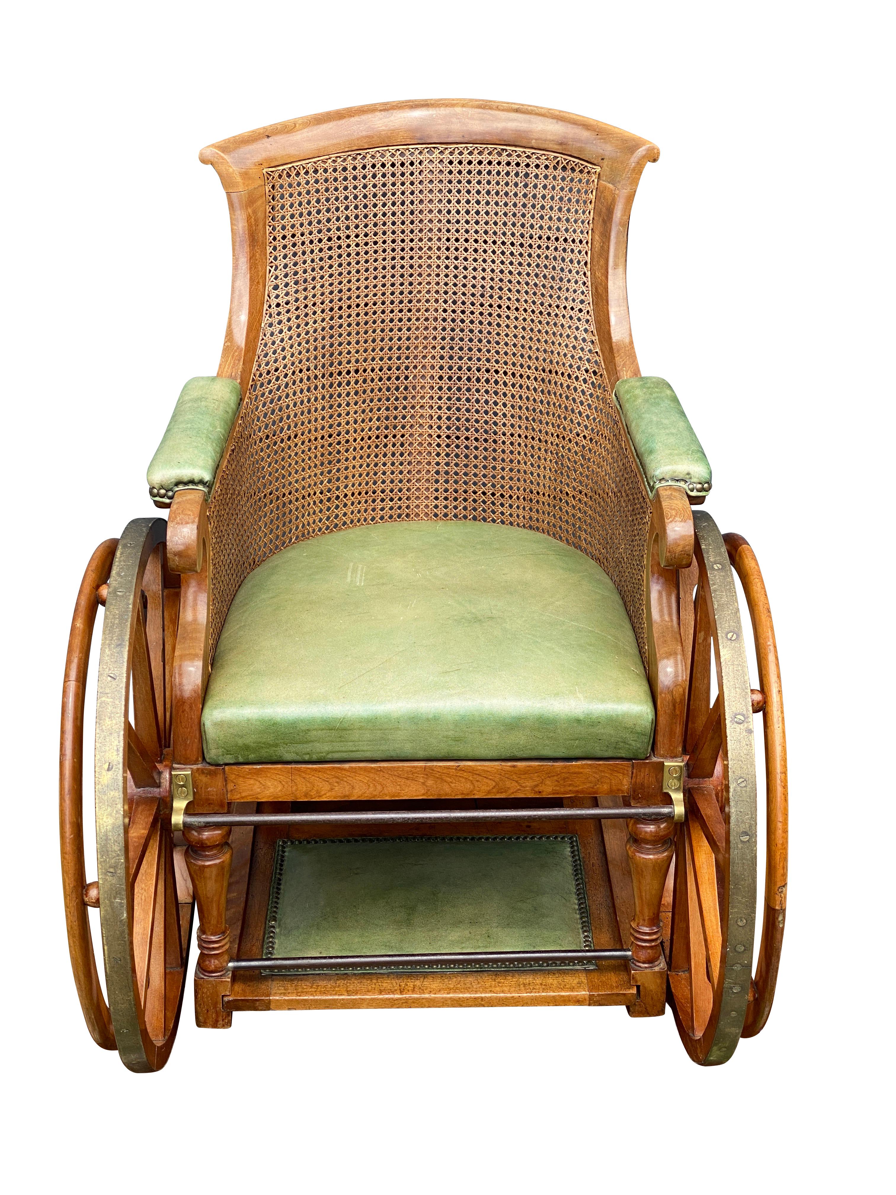 Victorian Mahogany Campaign Wheel Chair at 1stDibs | victorian ...