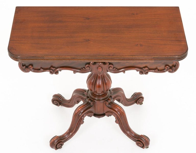 Victorian Mahogany Card Table, Games Tables, 1860 For Sale at 1stDibs