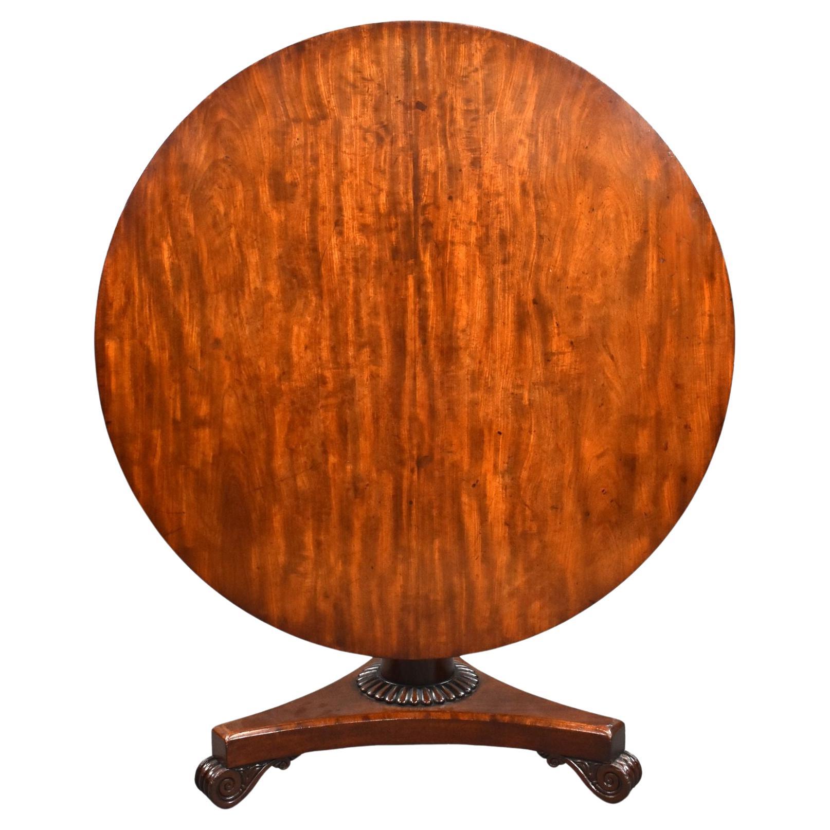 Victorian Burr Walnut Round Breakfast Table For Sale at 1stDibs