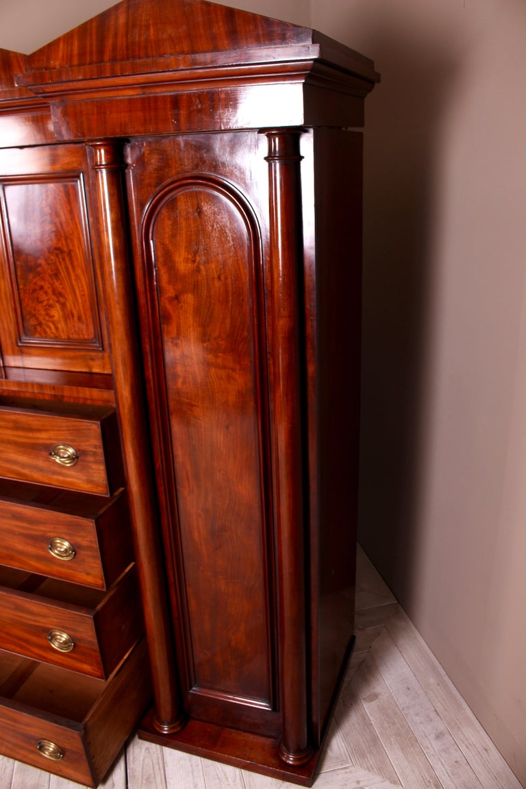 Victorian Mahogany Compactum Wardrobe, circa 1850 at 1stdibs