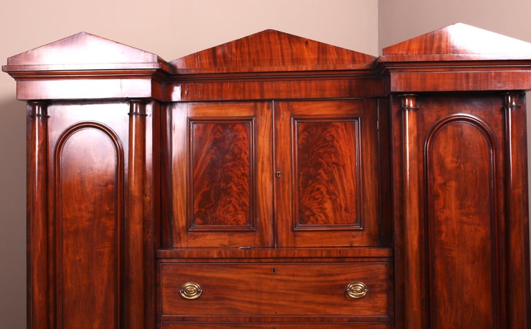 Victorian Mahogany Compactum Wardrobe, circa 1850 at 1stdibs