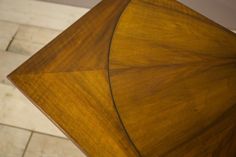 Victorian Mahogany Fold over Table with Carved Base For Sale at 1stDibs