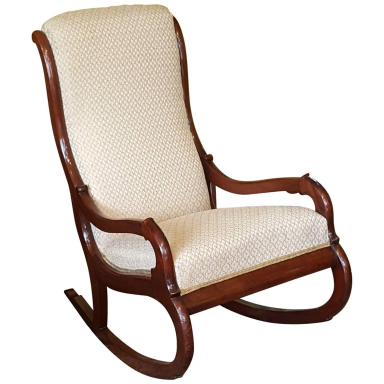 Victorian Mahogany Framed Rocking Chair at 1stDibs | victorian rocking ...