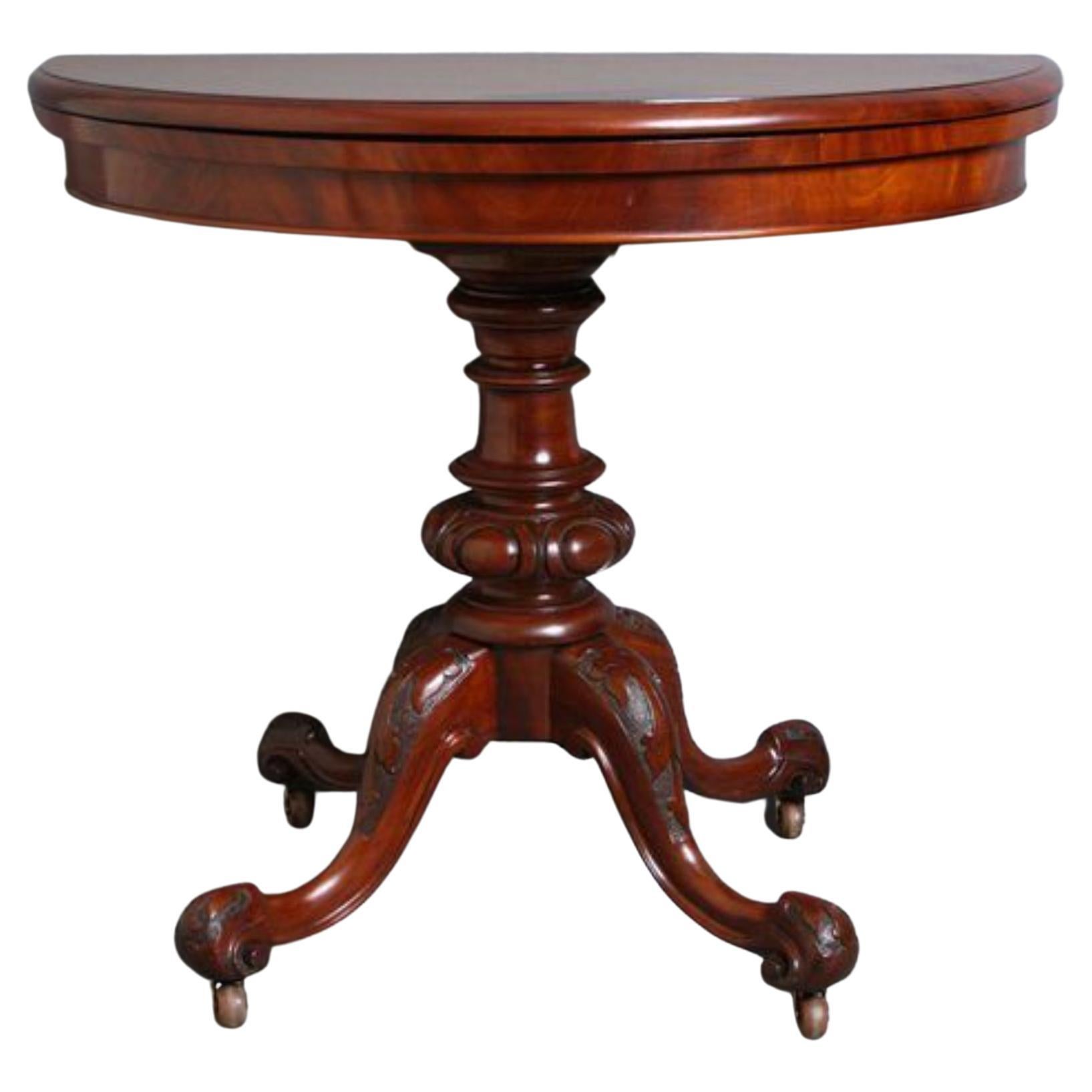 Victorian Mahogany Games Table at 1stDibs