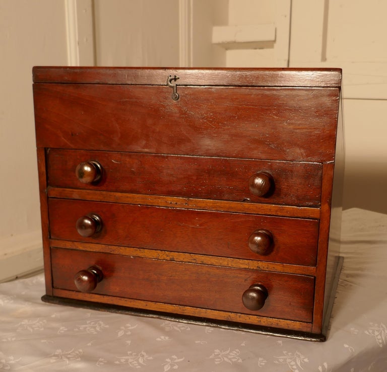 Victorian Mahogany Haberdashery Counter Top Shop Display Cabinet at ...
