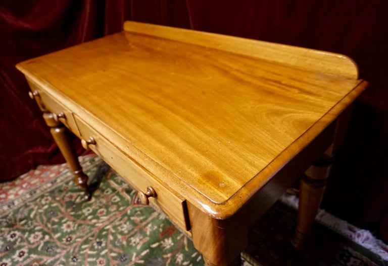 Colonial Mahogany Handmade Writing Table Cum Console On Porcelain ...