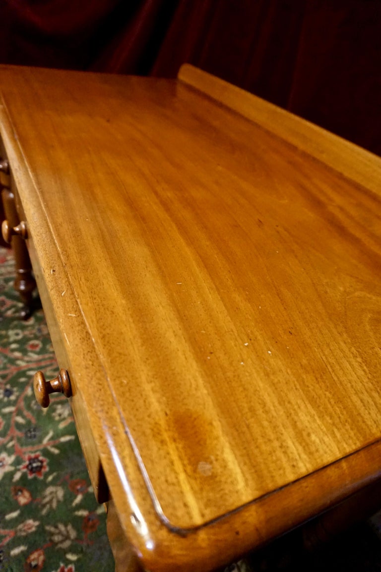 Colonial Mahogany Handmade Writing Table Cum Console On Porcelain ...