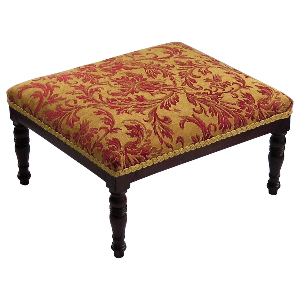 Vintage Reclaimed Elmwood Low Stool at 1stDibs