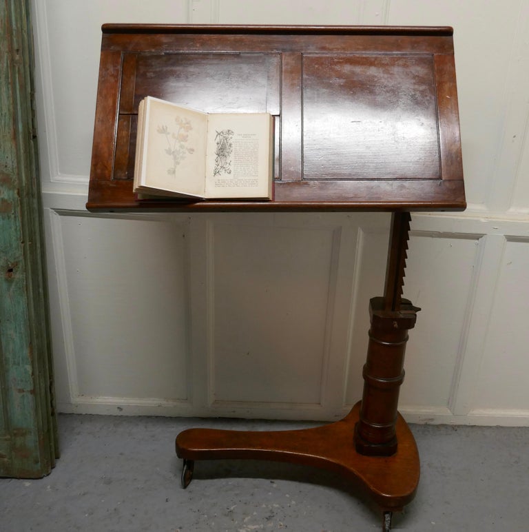 Victorian Mahogany, Over Bed Reading Stand Table For Sale at 1stDibs
