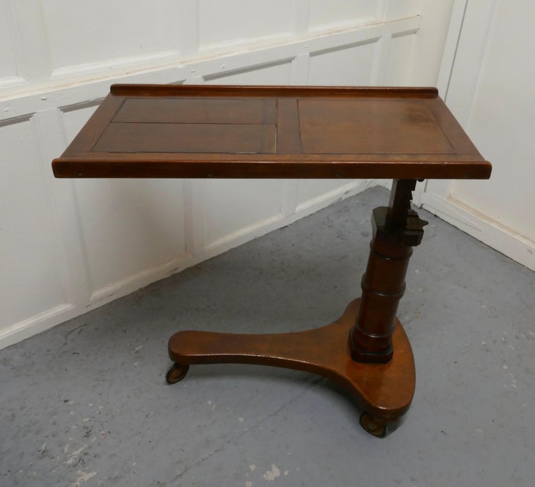 Victorian Mahogany, Over Bed Reading Stand Table For Sale at 1stDibs