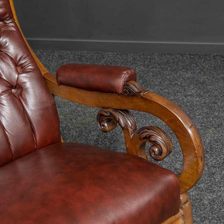 Victorian Mahogany Rocking Chair For Sale at 1stDibs