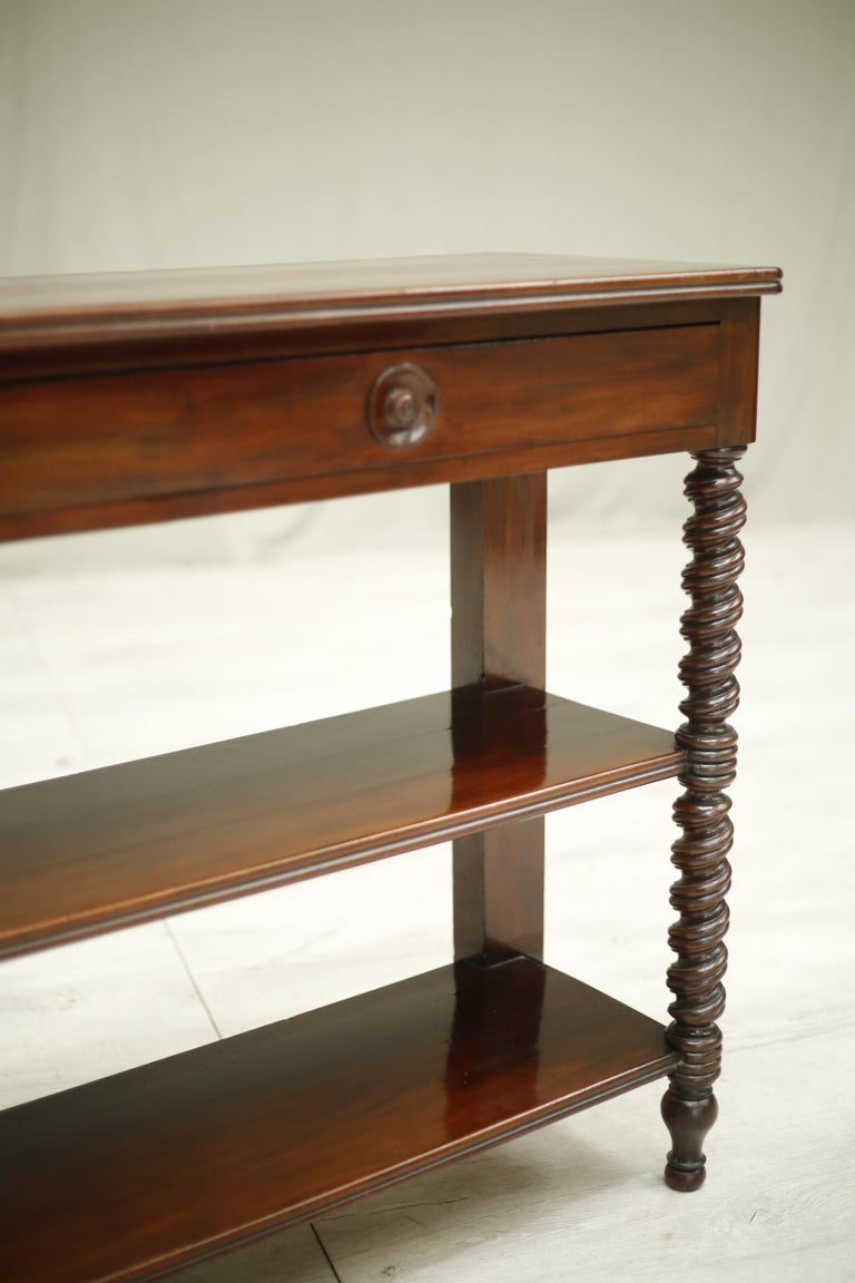 Victorian Mahogany Tiered Console Table at 1stDibs