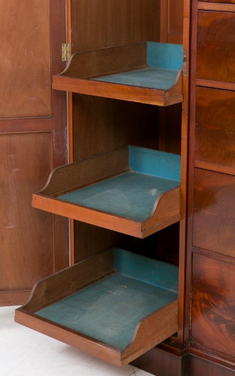 Victorian Mahogany Wardrobe - Antique Turret Closet For Sale at 1stDibs