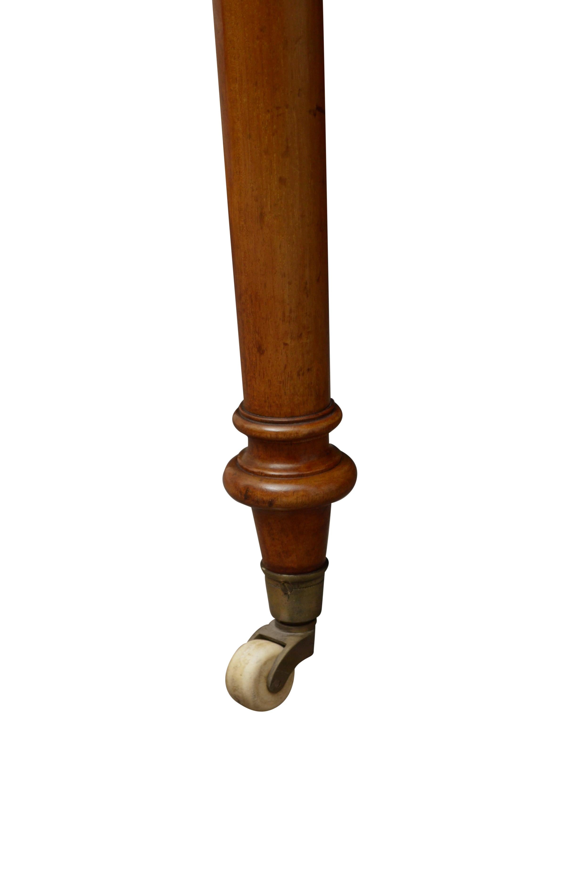 Victorian Mahogany Writing Table of Narrow Proportions at 1stDibs ...