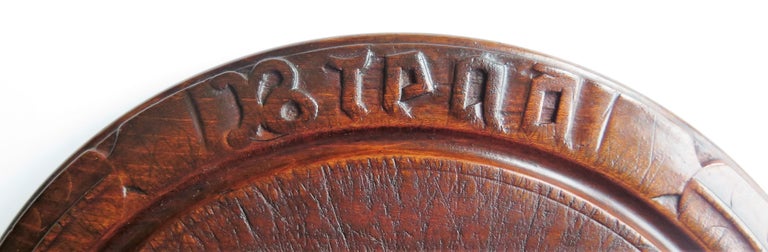 Victorian Marble Solitaire Game with Converted Folk Art Carved ...