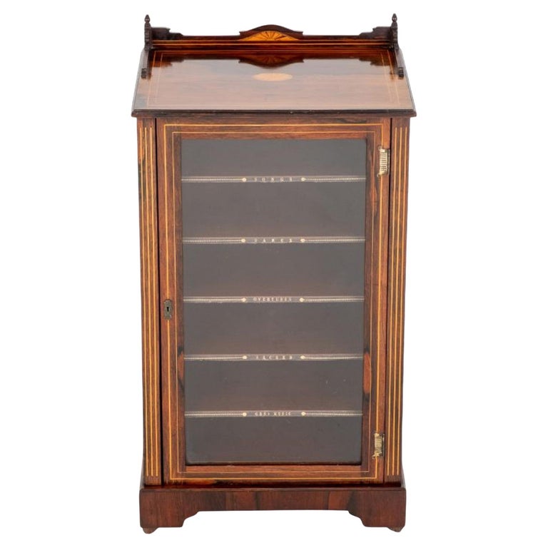 Victorian Music Cabinet Rosewood Chest, 1880 For Sale at 1stDibs