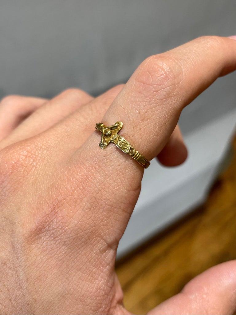 Victorian Nun's Bride of Christ Wedding Ring at 1stDibs