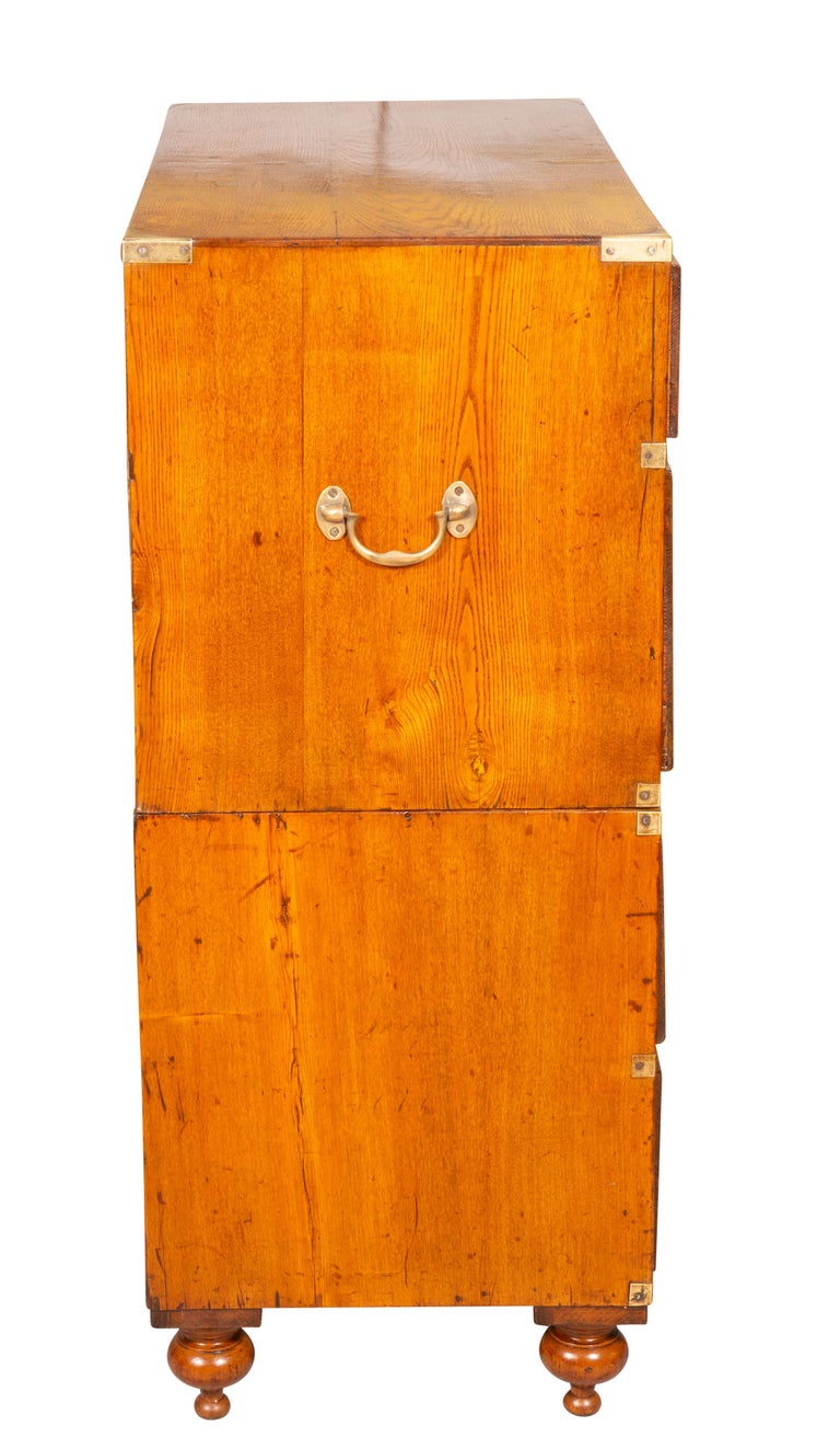 Victorian Oak Campaign Chest For Sale at 1stDibs