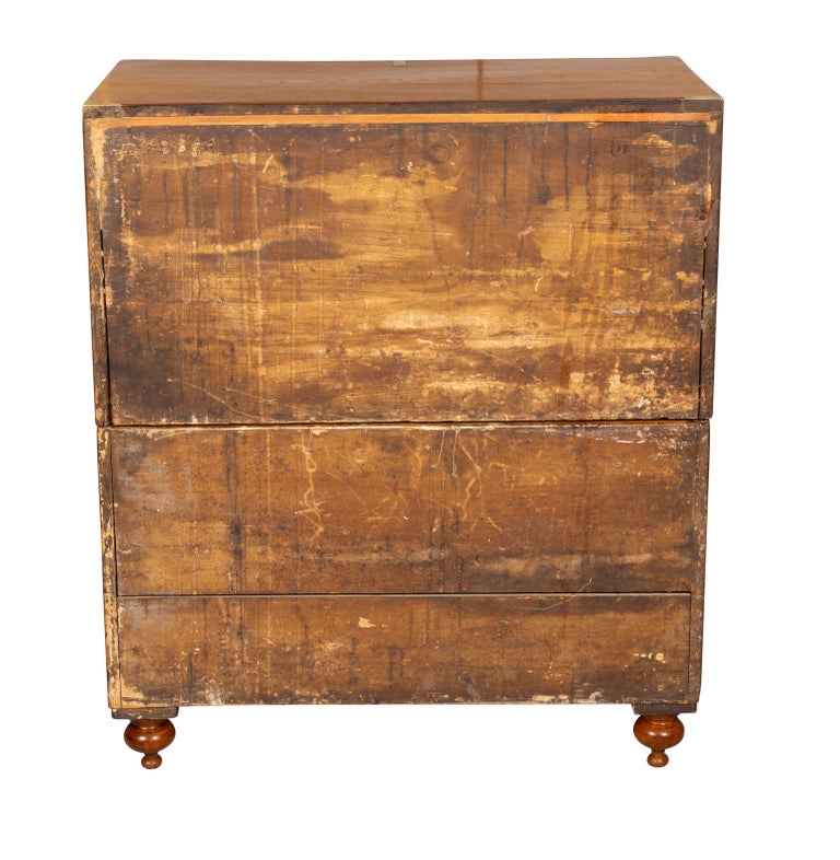 Victorian Oak Campaign Chest For Sale at 1stDibs