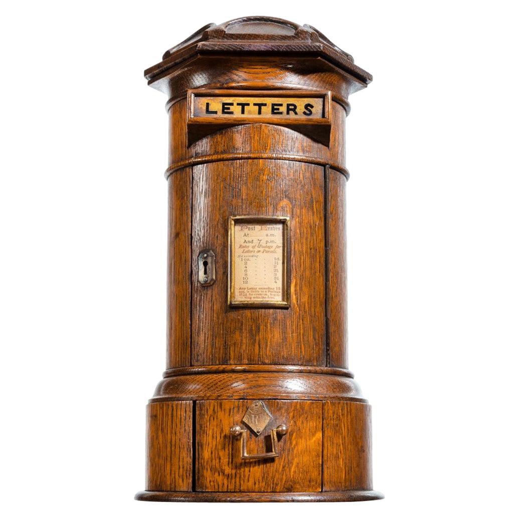 Victorian Oak Country House Letterbox by Rodrigues, Dated 1872, in the ...