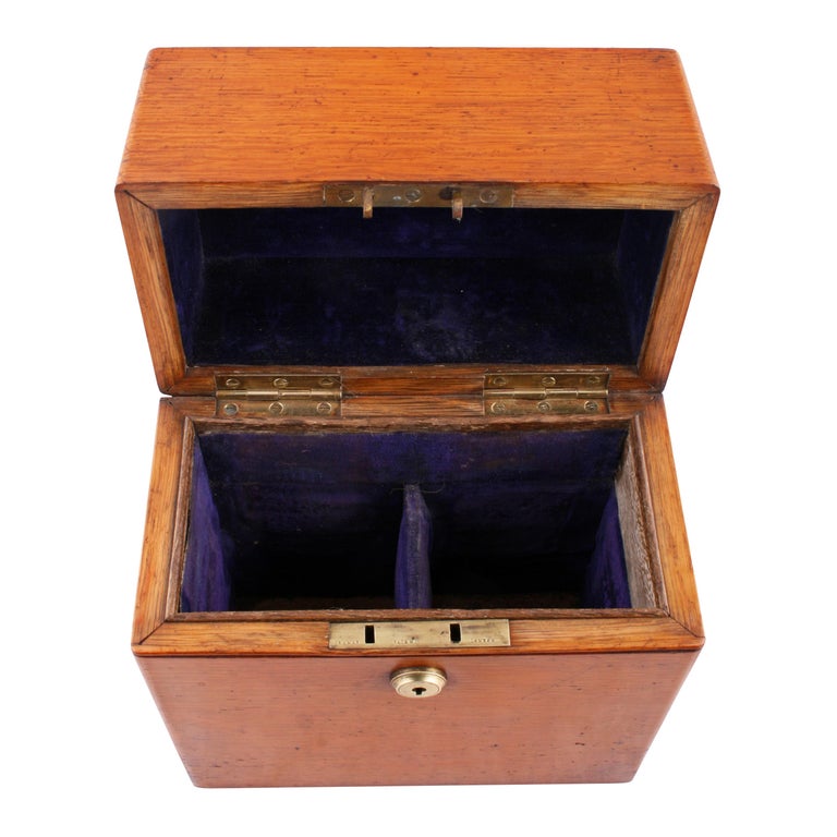 Victorian Oak Decanter Box For Sale at 1stDibs