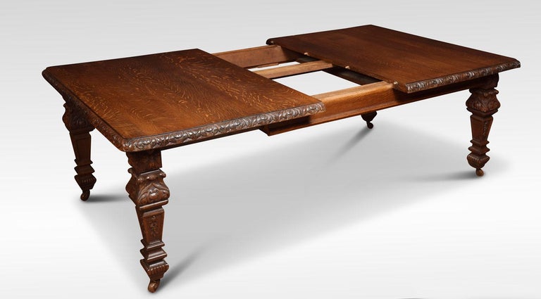 Victorian Oak Extending Dining Table at 1stDibs