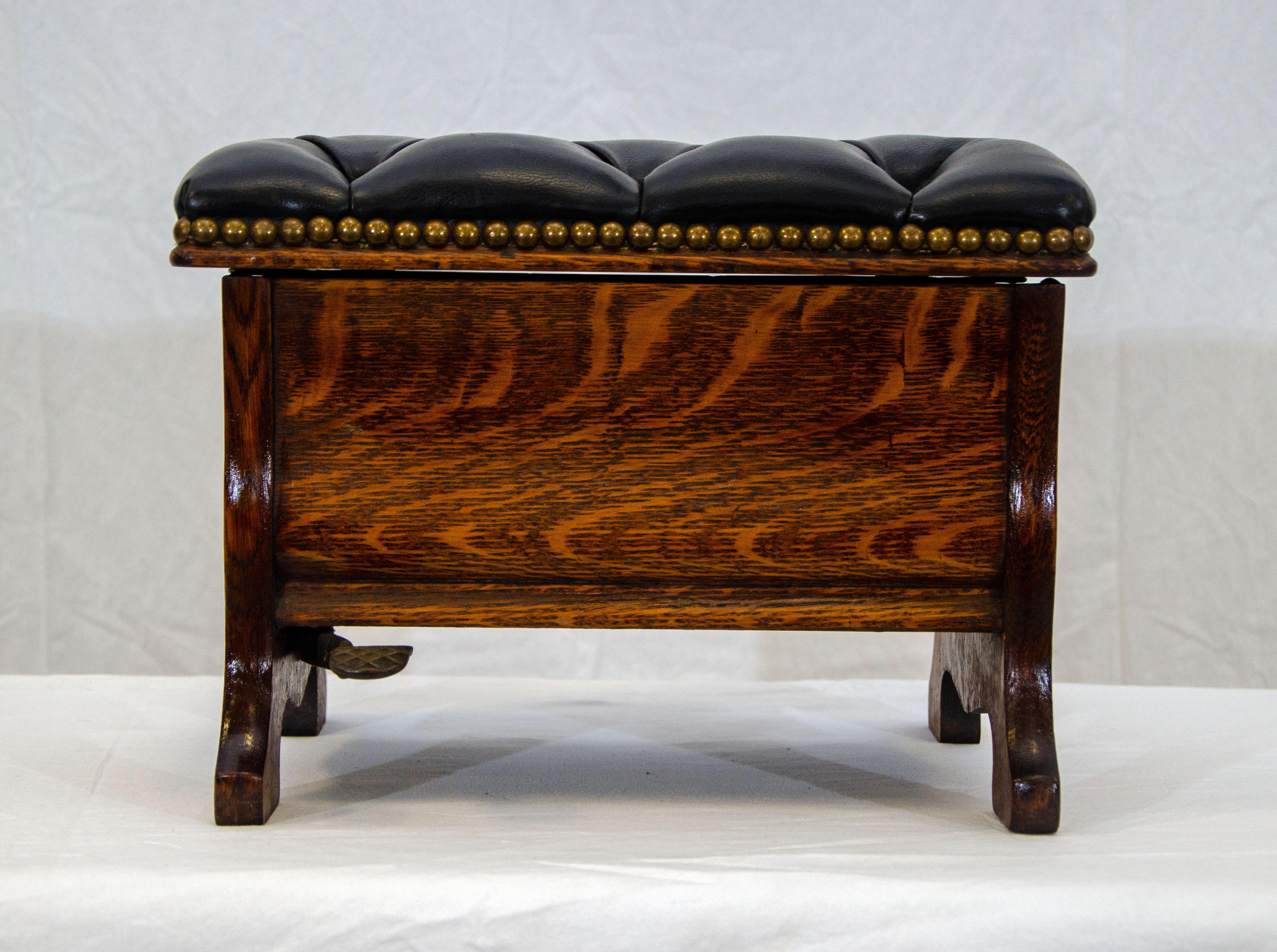 Victorian Oak Footstool For Sale at 1stDibs