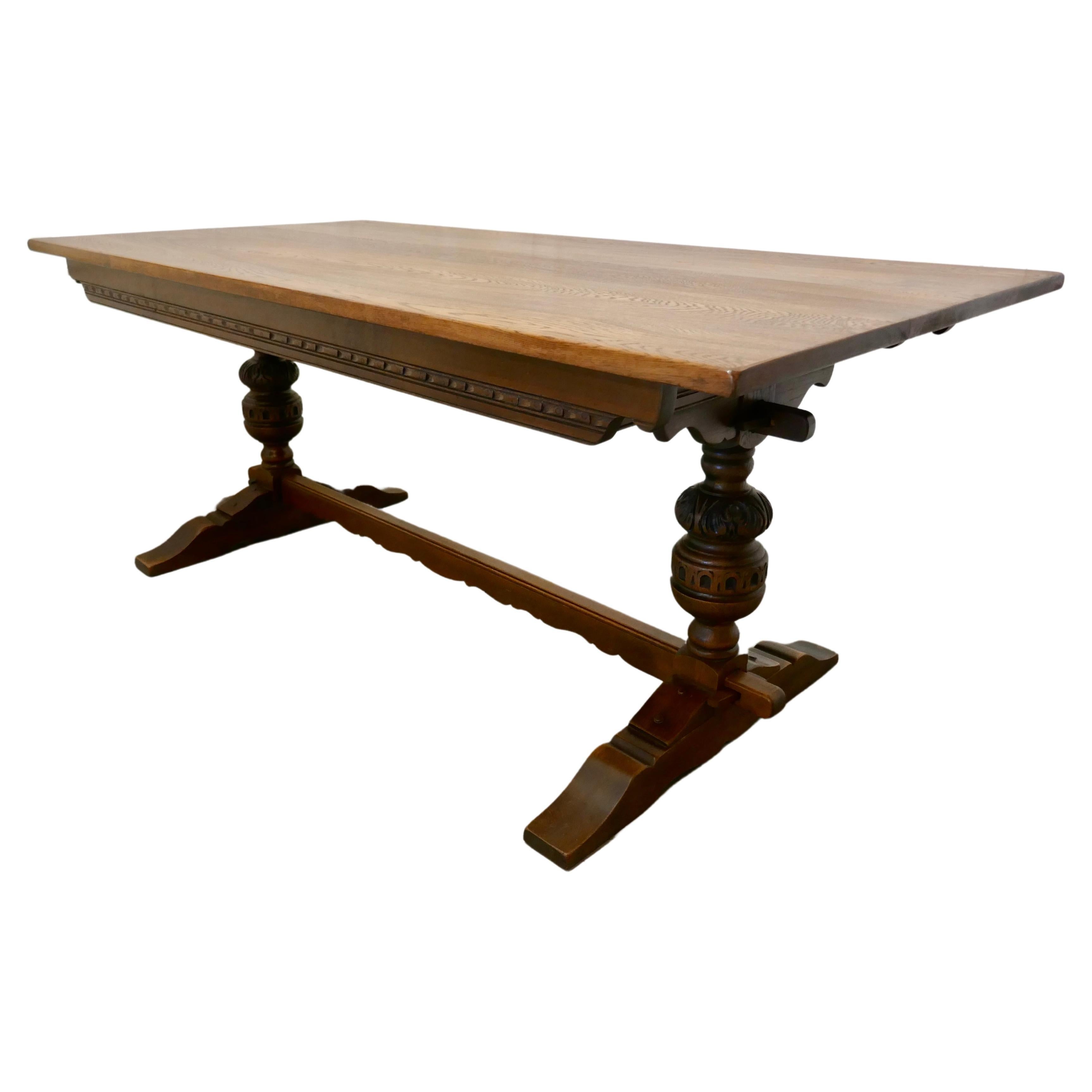 Victorian Oak Refectory Table For Sale at 1stDibs