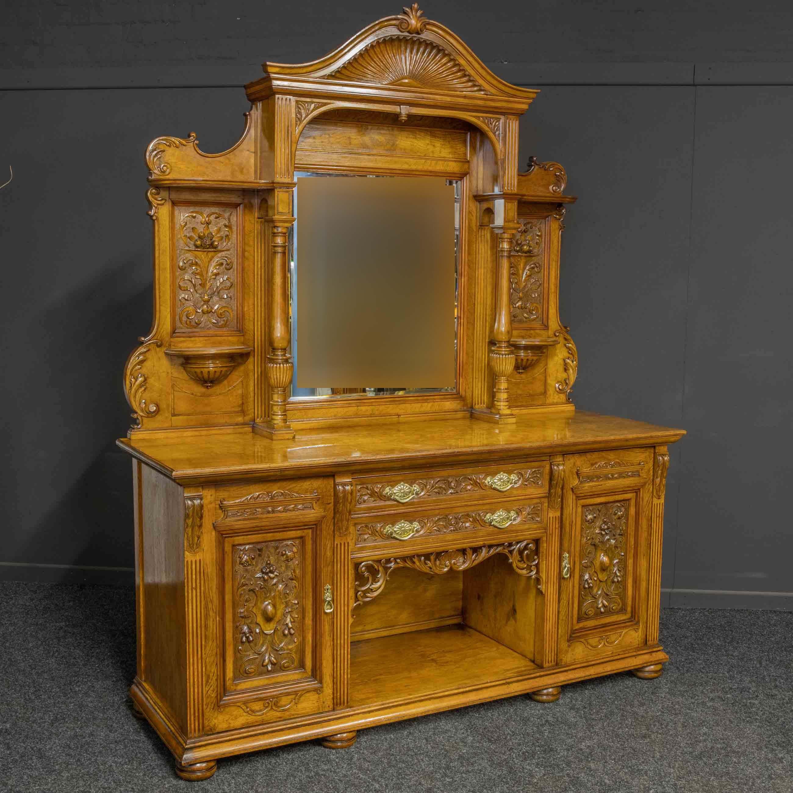 Victorian Oak Sideboard For Sale at 1stDibs