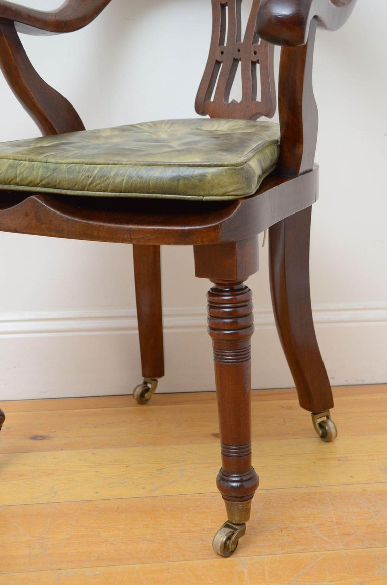 Victorian Office Chair / Desk Chair For Sale at 1stDibs